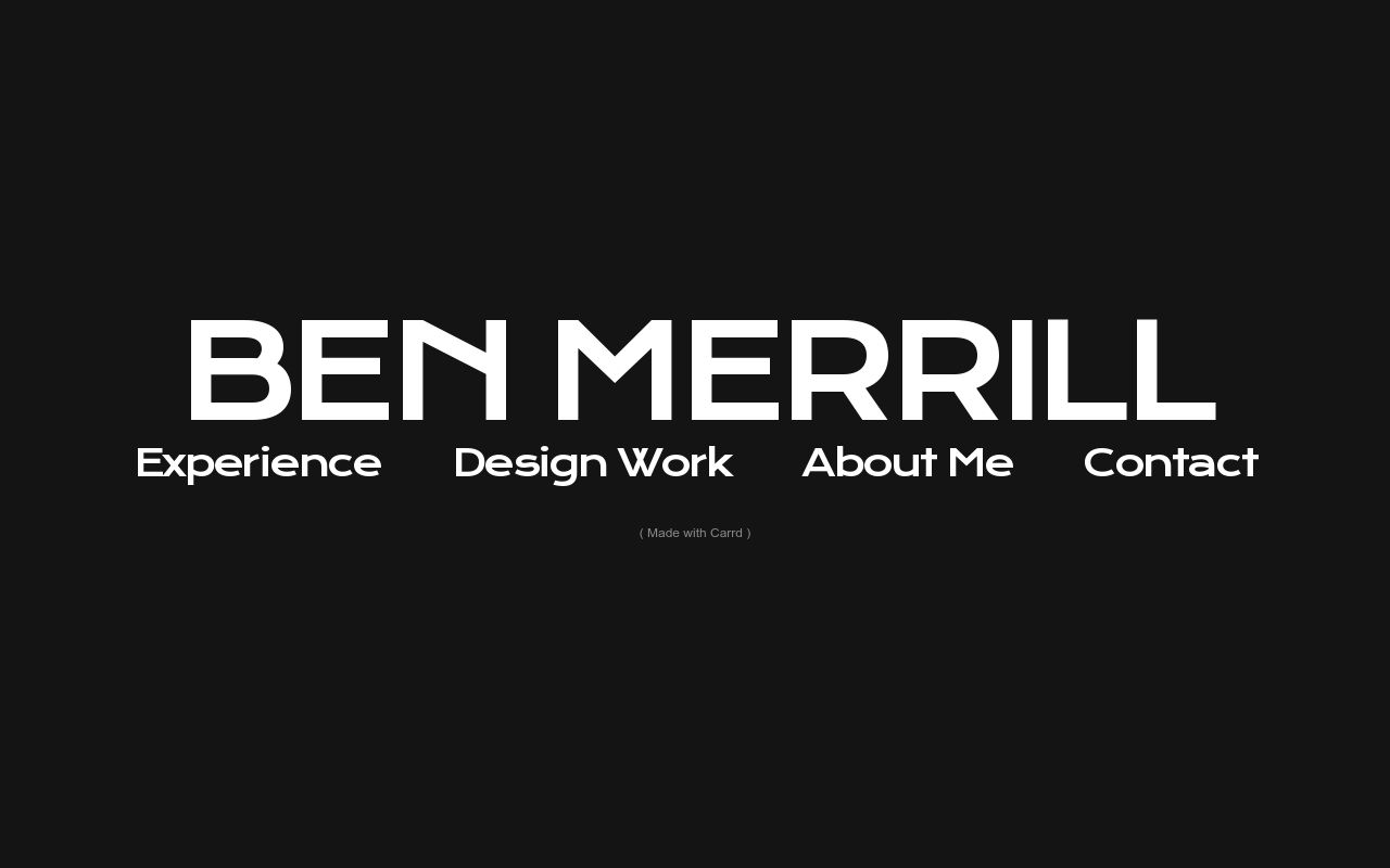 Ben Merrill Professional Portfolio